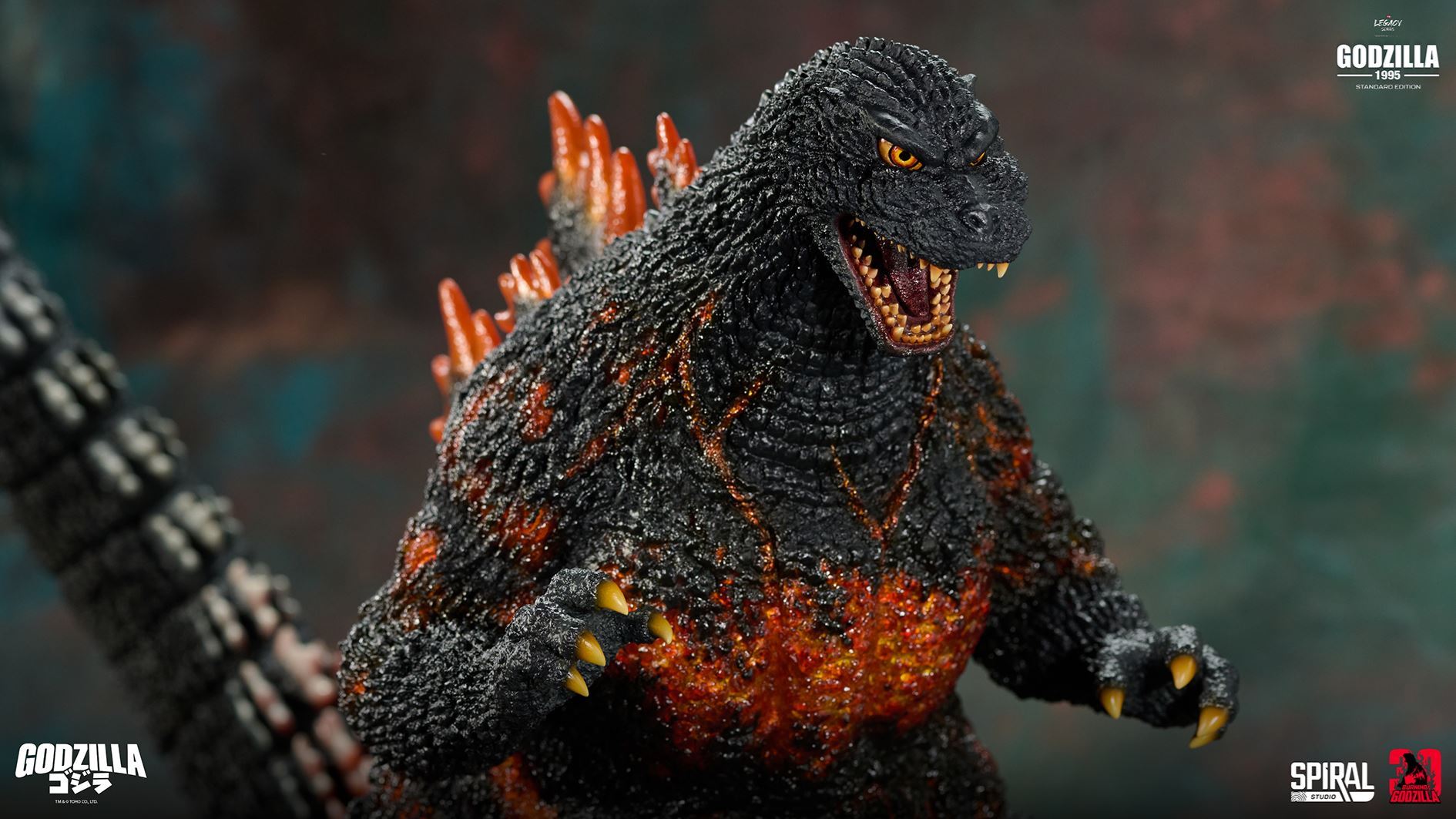Creation At Works. The Legacy Series - Godzilla 1995 Statue (Standard ...