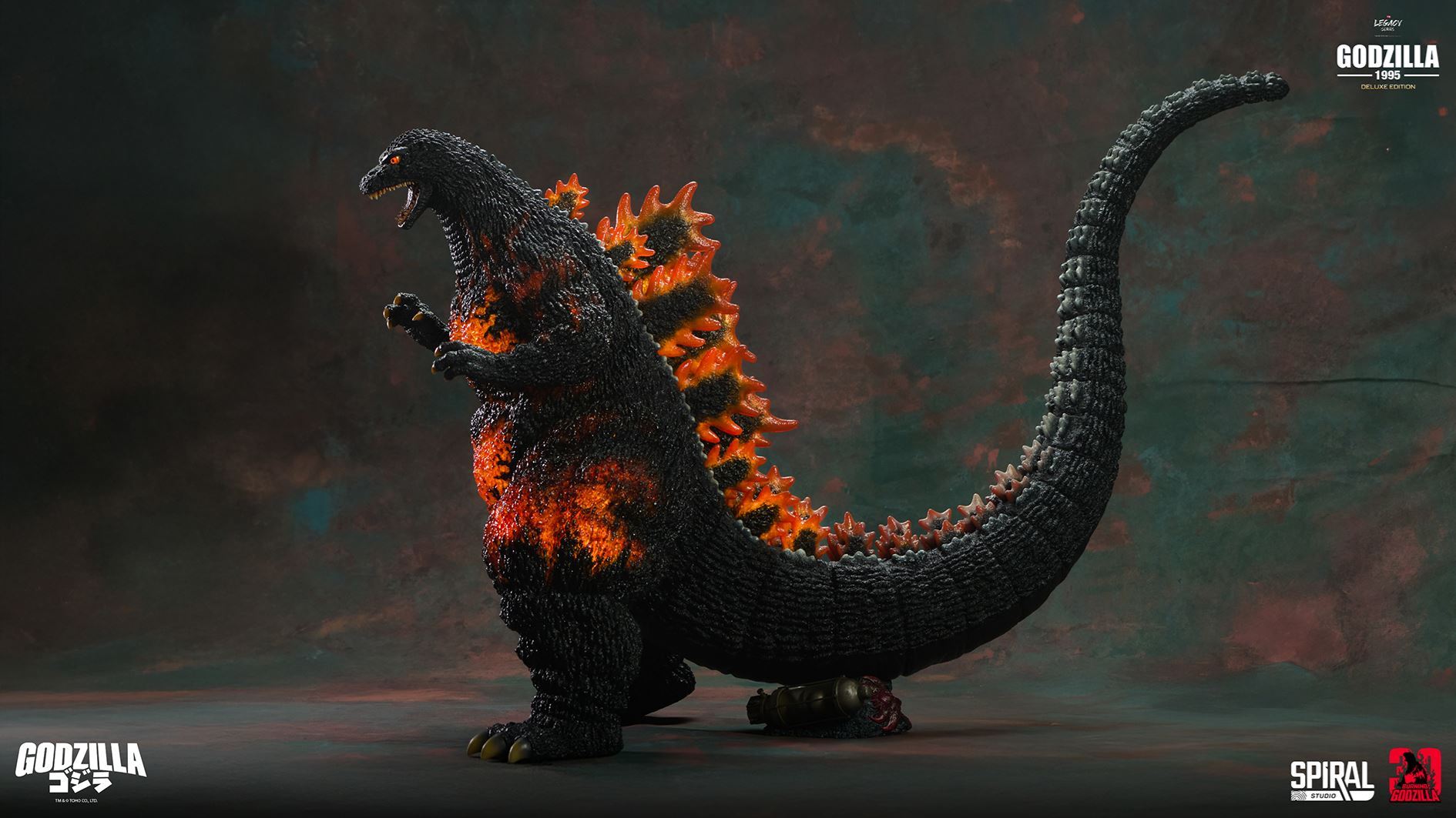 Creation At Works. The Legacy Series - Godzilla 1995 Statue (Deluxe ...