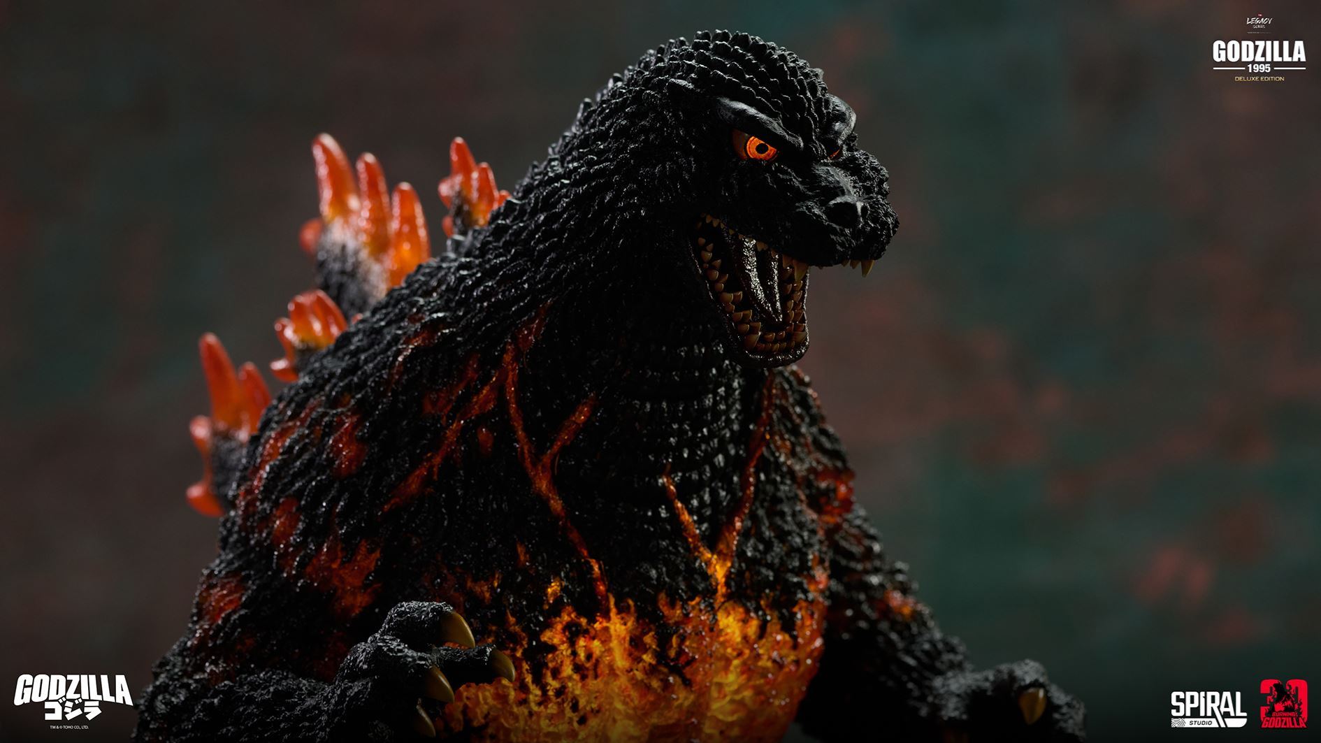Creation At Works. The Legacy Series - Godzilla 1995 Statue (Deluxe ...